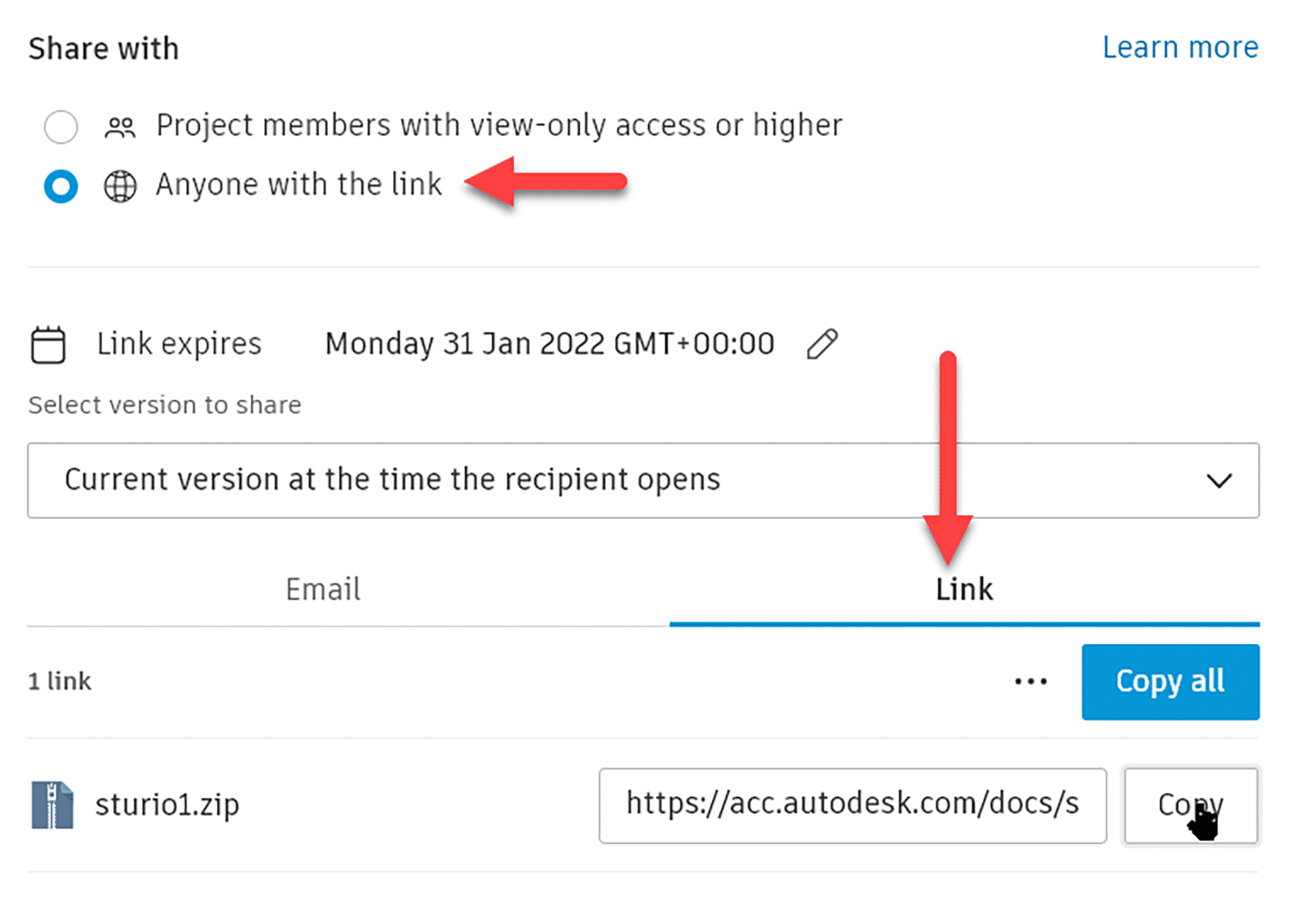 Autodesk Docs: Public File Sharing Links - SolidCAD